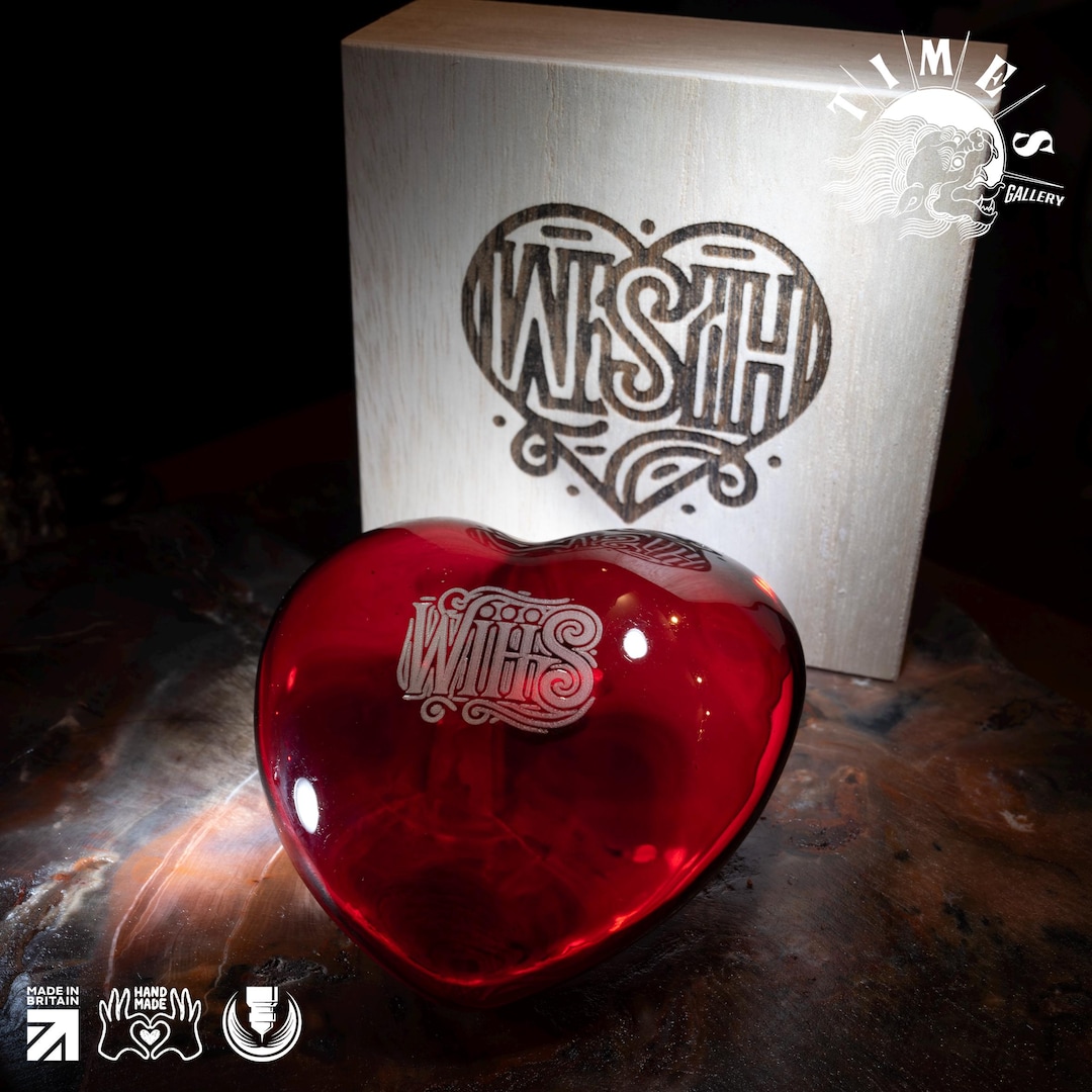 Personalized Name Engraving on Glass Heart | Custom Text | Perfect for ...