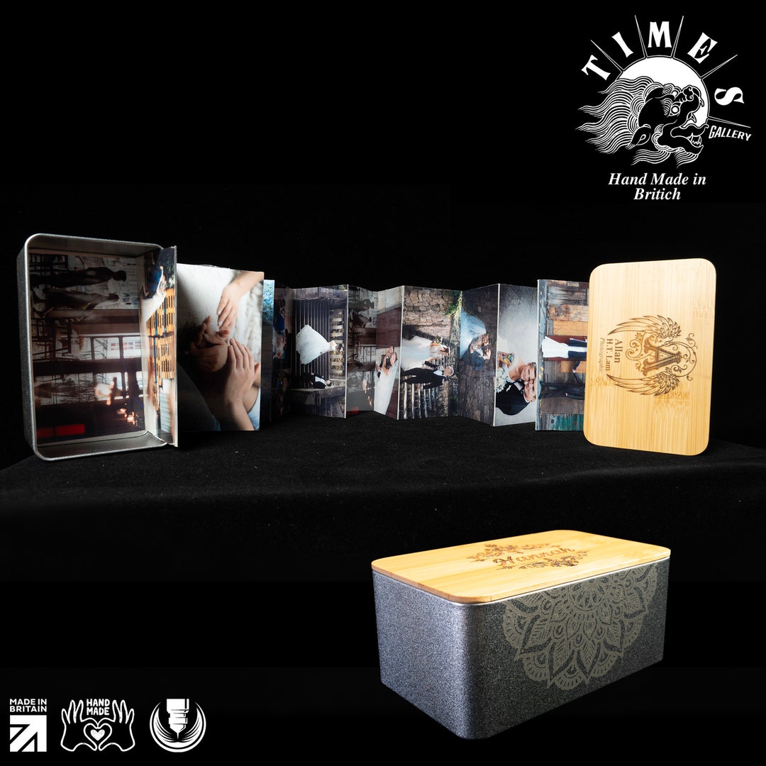 Customised Pull-out Photo Album & Laser-engraved Bamboo Keepsake Box ...