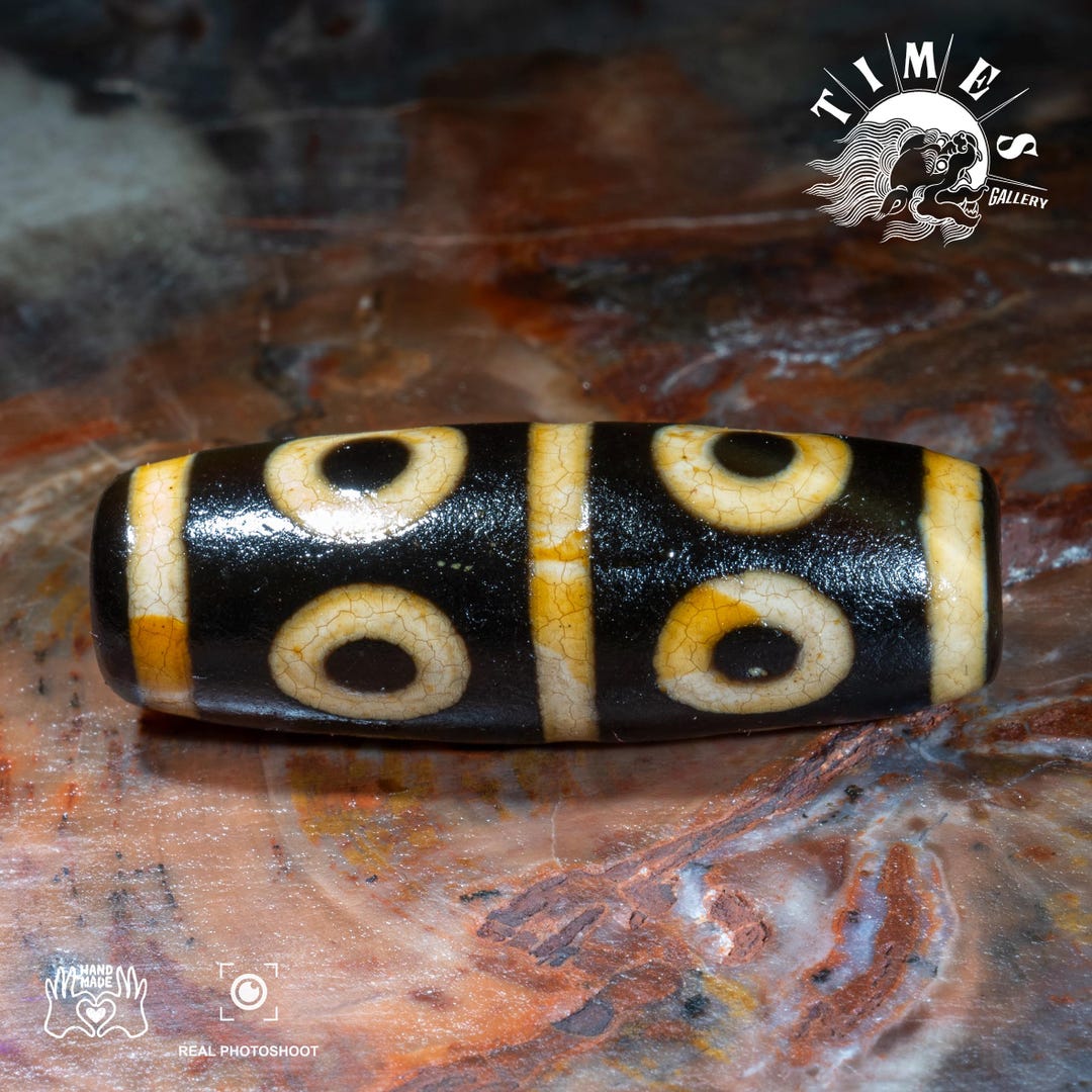 Unique Handmade Tibetan, Eight Eyes Dzi Bead, Tibetan Buddhism Amulet ...