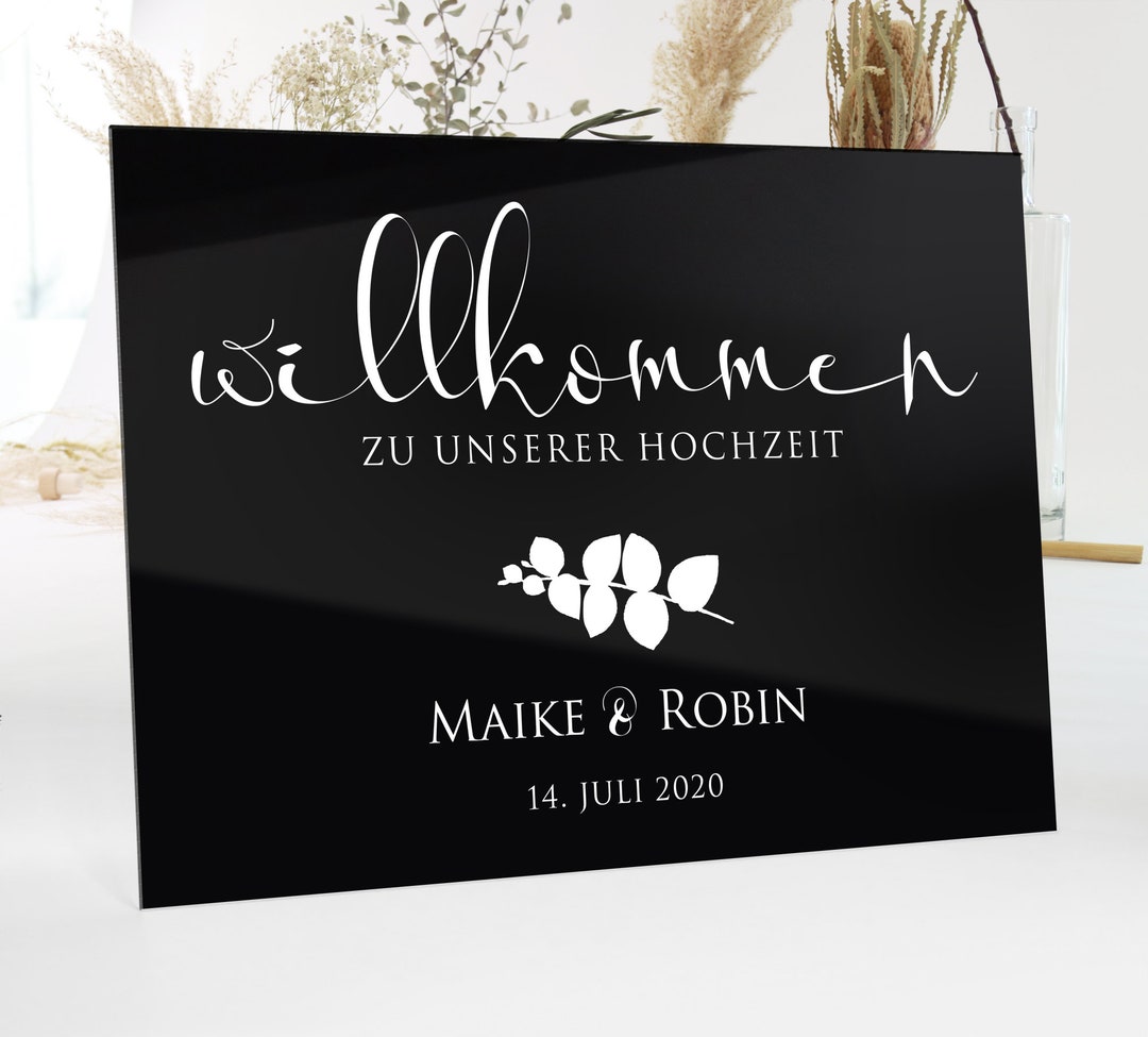 Sticker welcome Maike in 3 Colors, Personalized With First Name and ...