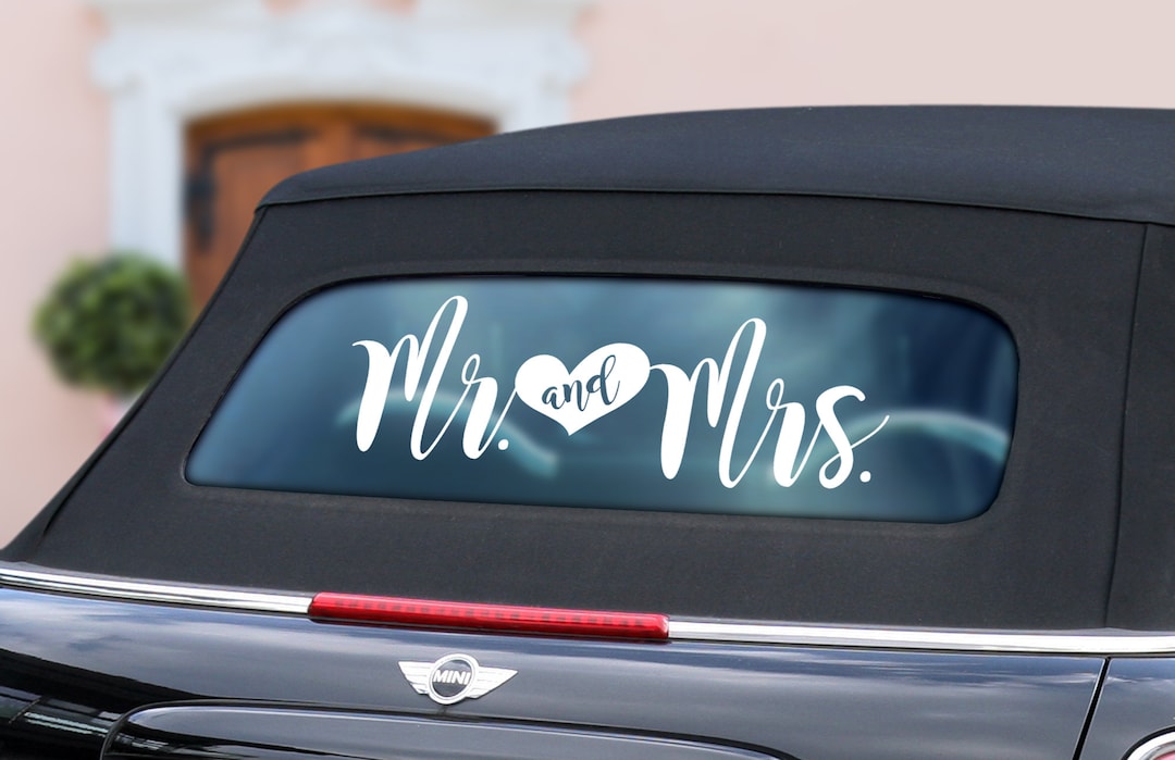 Car Sticker mr. & Mrs. Model Louisa in 3 Sizes - Etsy