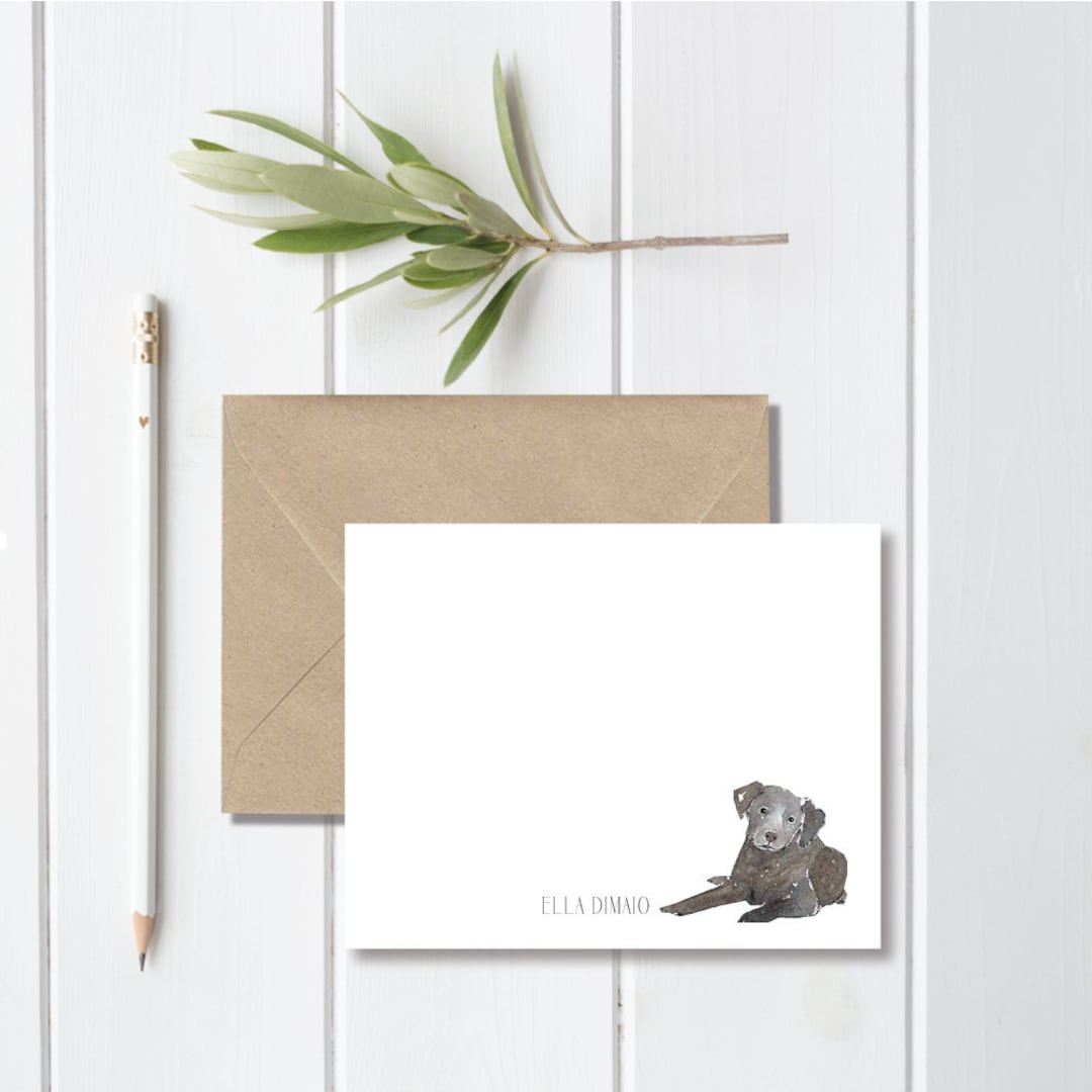 Chocolate Lab Gift, Chocolate Lab Lover, Labador Stationery, Stationary ...