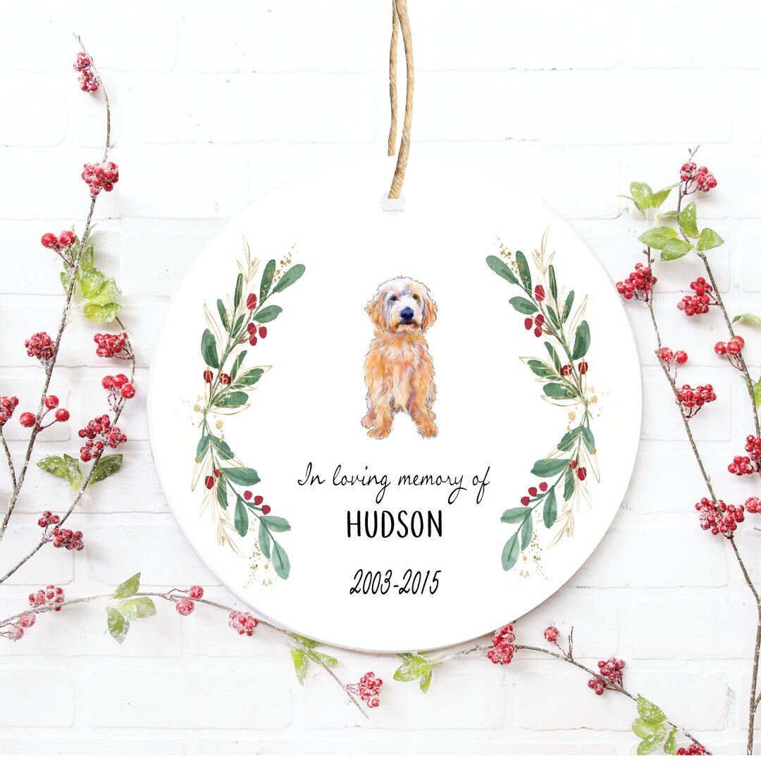 Loss of Pet Gift, Loss of Goldendoodle, Pet Memorial Ornament ...