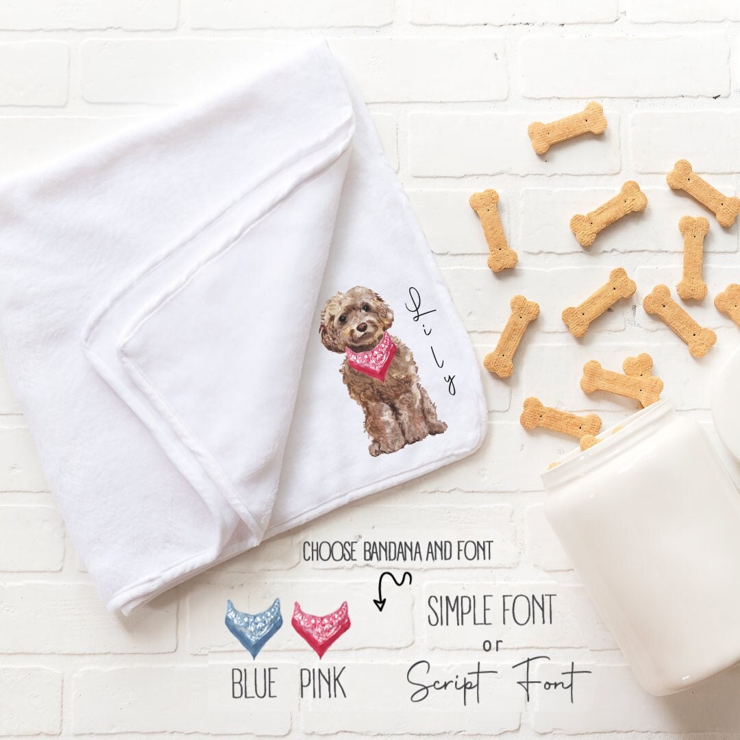 Dog Blanket, New Puppy Gift, Personalized Dog Blanket, Dog Gift ...