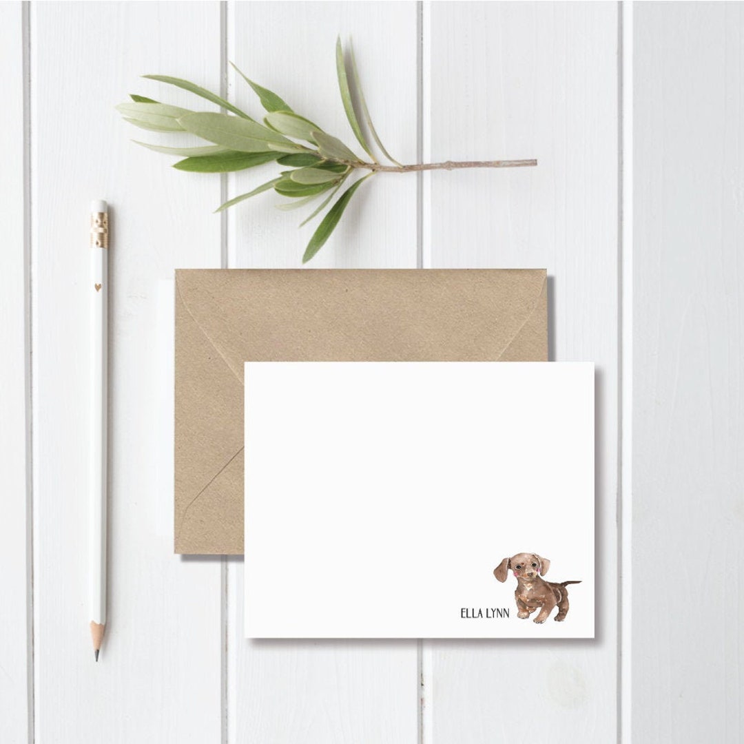 Dachshund Gift, Dachshund Stationery Set, Dachshund Note Cards ...