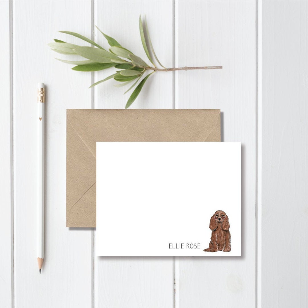 Cocker Spaniel Gift, Cocker Spaniel Lover, Cocker Spaniel Stationery ...