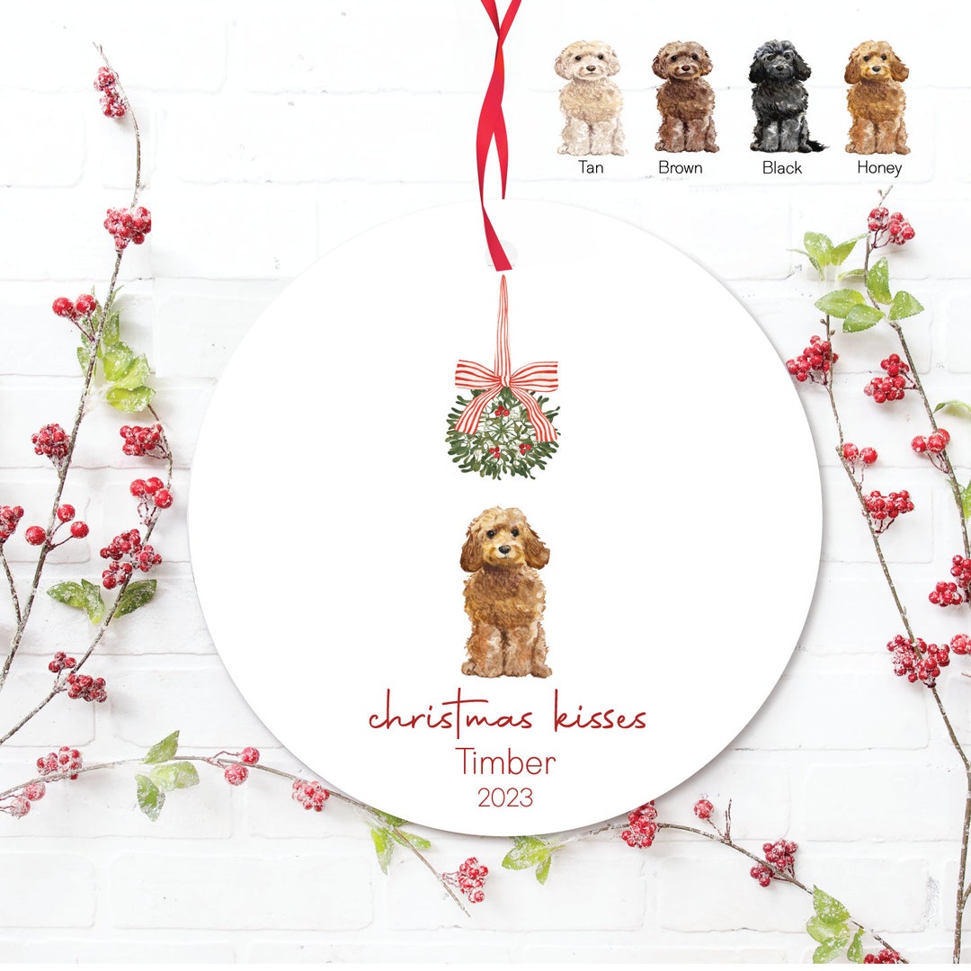 Cockapoo Christmas Ornament, Dog's First Christmas, Cockapoo Christmas ...