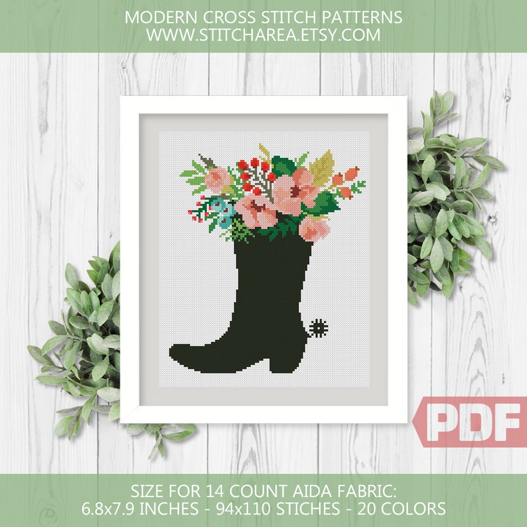 Cowboy Boot Stitching Patterns