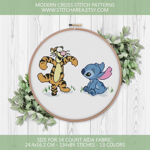 Tigger Cross Stitch Pattern - Etsy