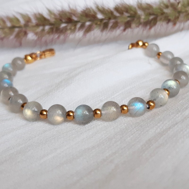 Labradorite Bracelet - Etsy