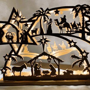 NW4229 Layered Nativity Arch Digital Pattern - Etsy