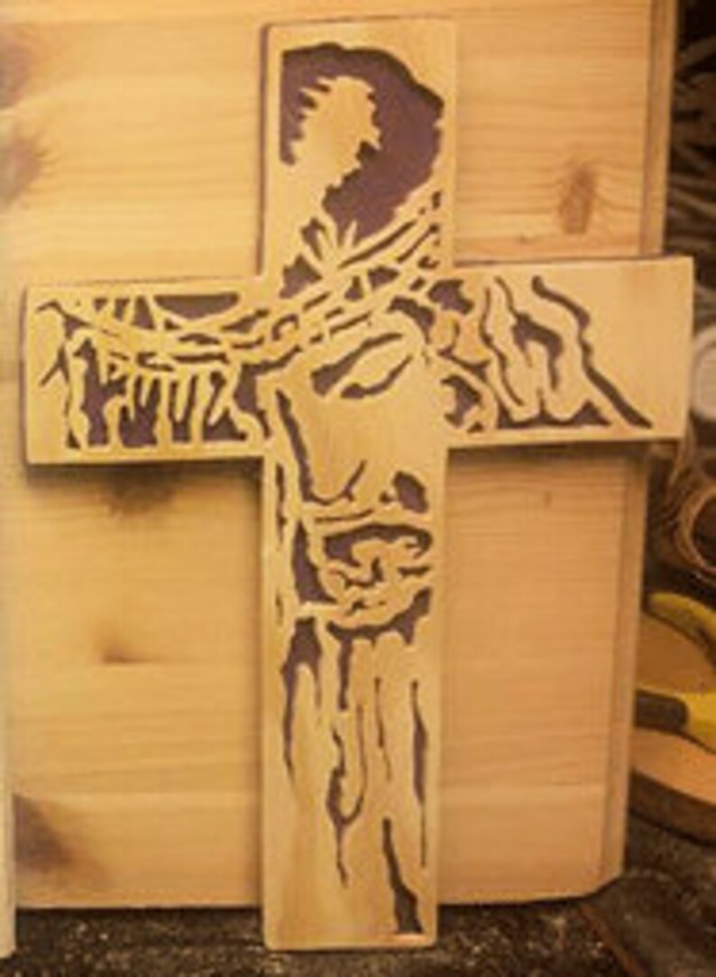 NW1588 Jesus Portrait Cross Digital Pattern | Etsy