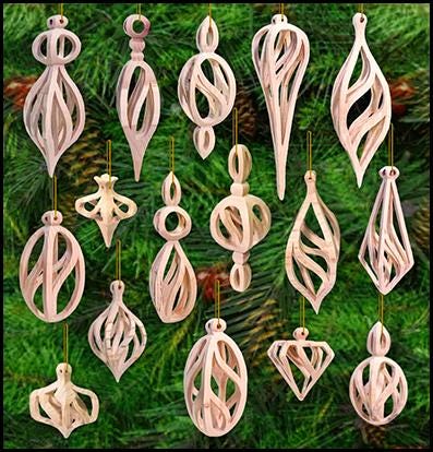 NW5207 Compound Cut Ornaments #21 Digital Pattern Set - Etsy