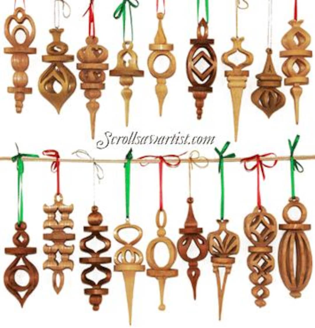NW1606 Compound Cut (3D) Ornaments With Disc Inserts Digital Pattern ...