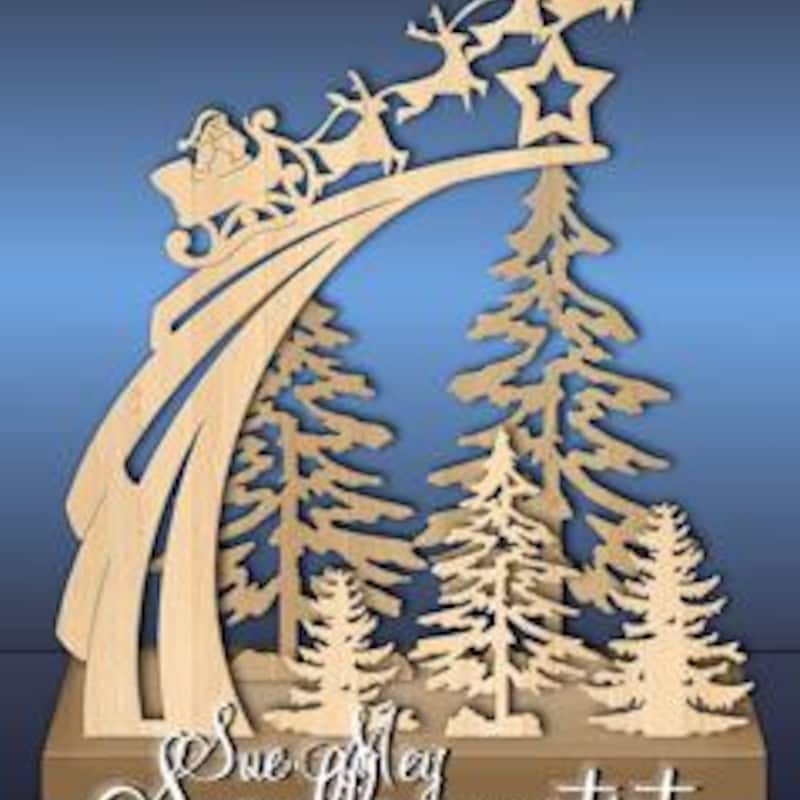 Scrollsaw Patterns Santa - Etsy