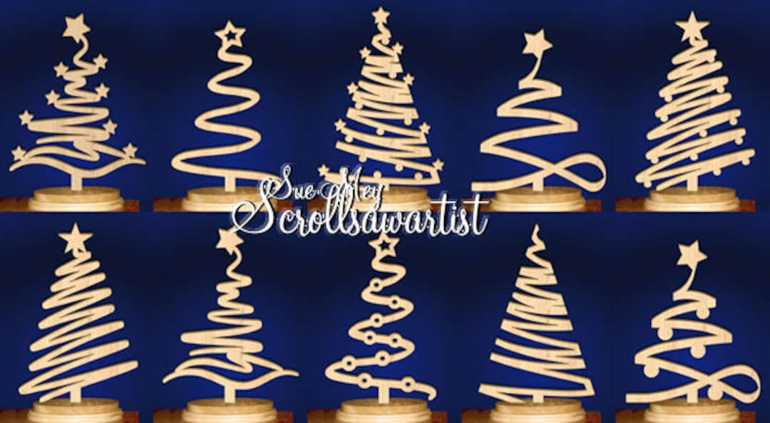 NW4892 Squiggly Trees Digital Pattern Set - Etsy