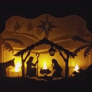 NW1867 Layered Nativity Light Box Digital Pattern - Etsy