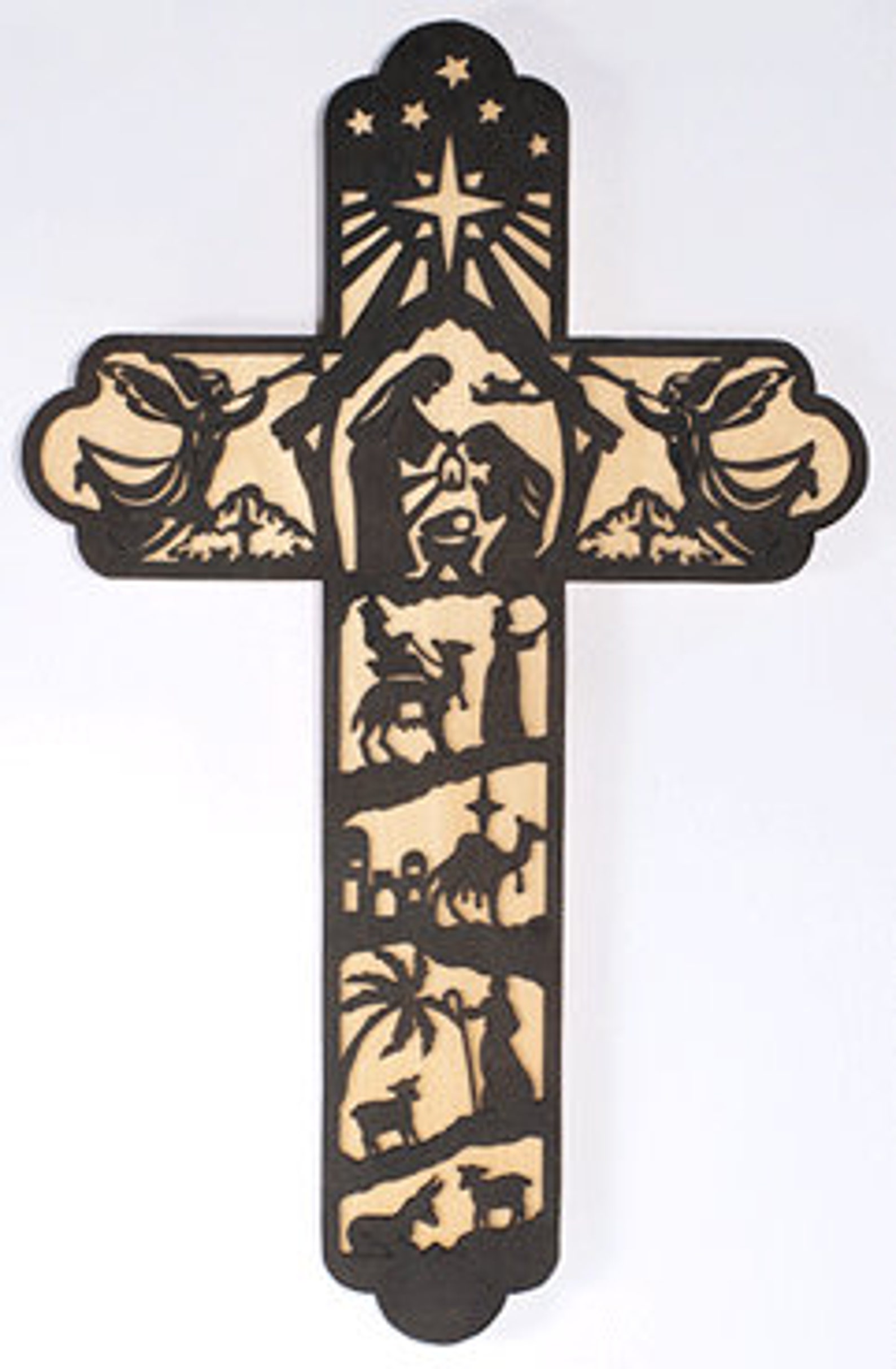 RE085 Nativity Cross Digital Pattern | Etsy