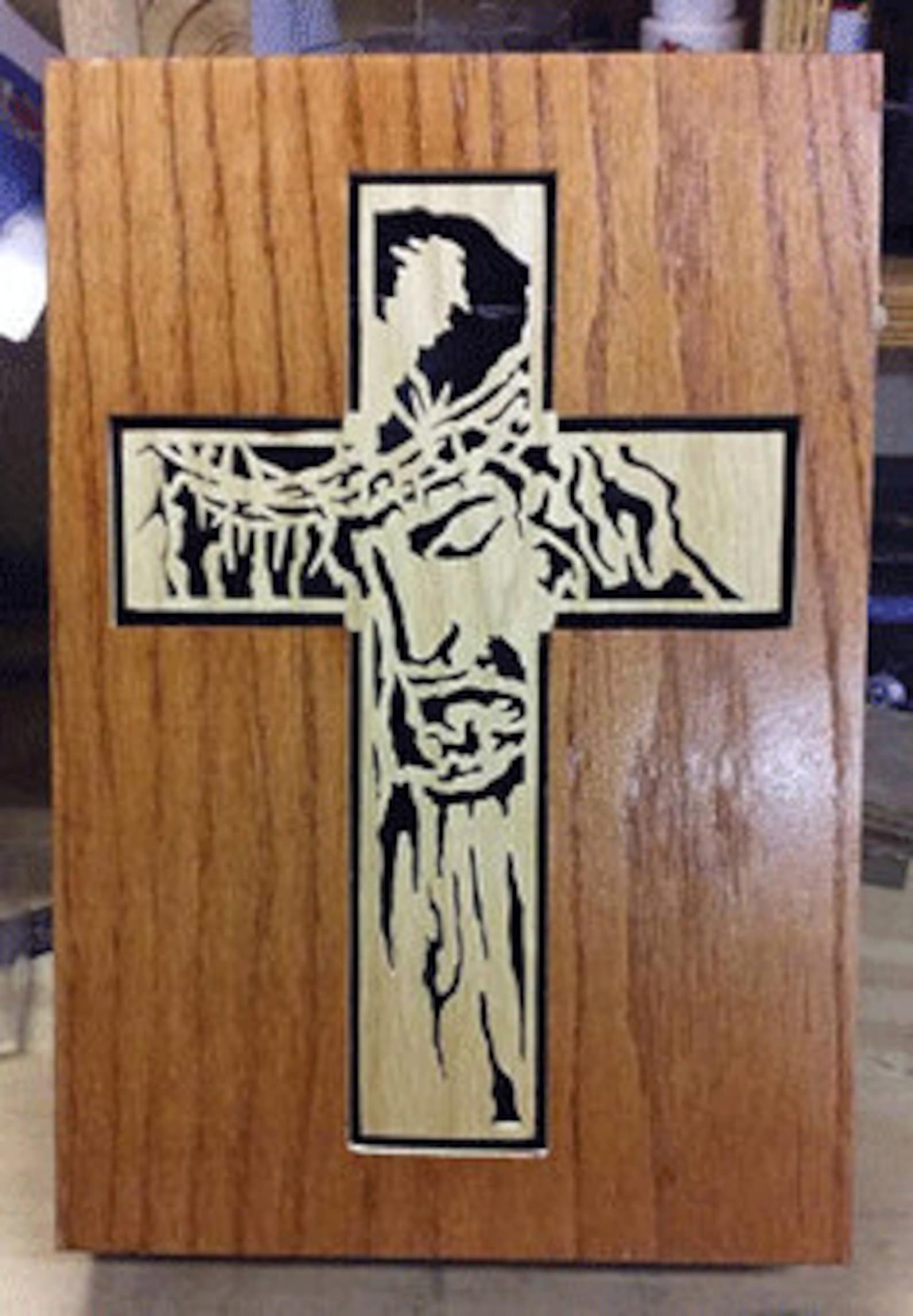 NW1588 Jesus Portrait Cross Digital Pattern | Etsy