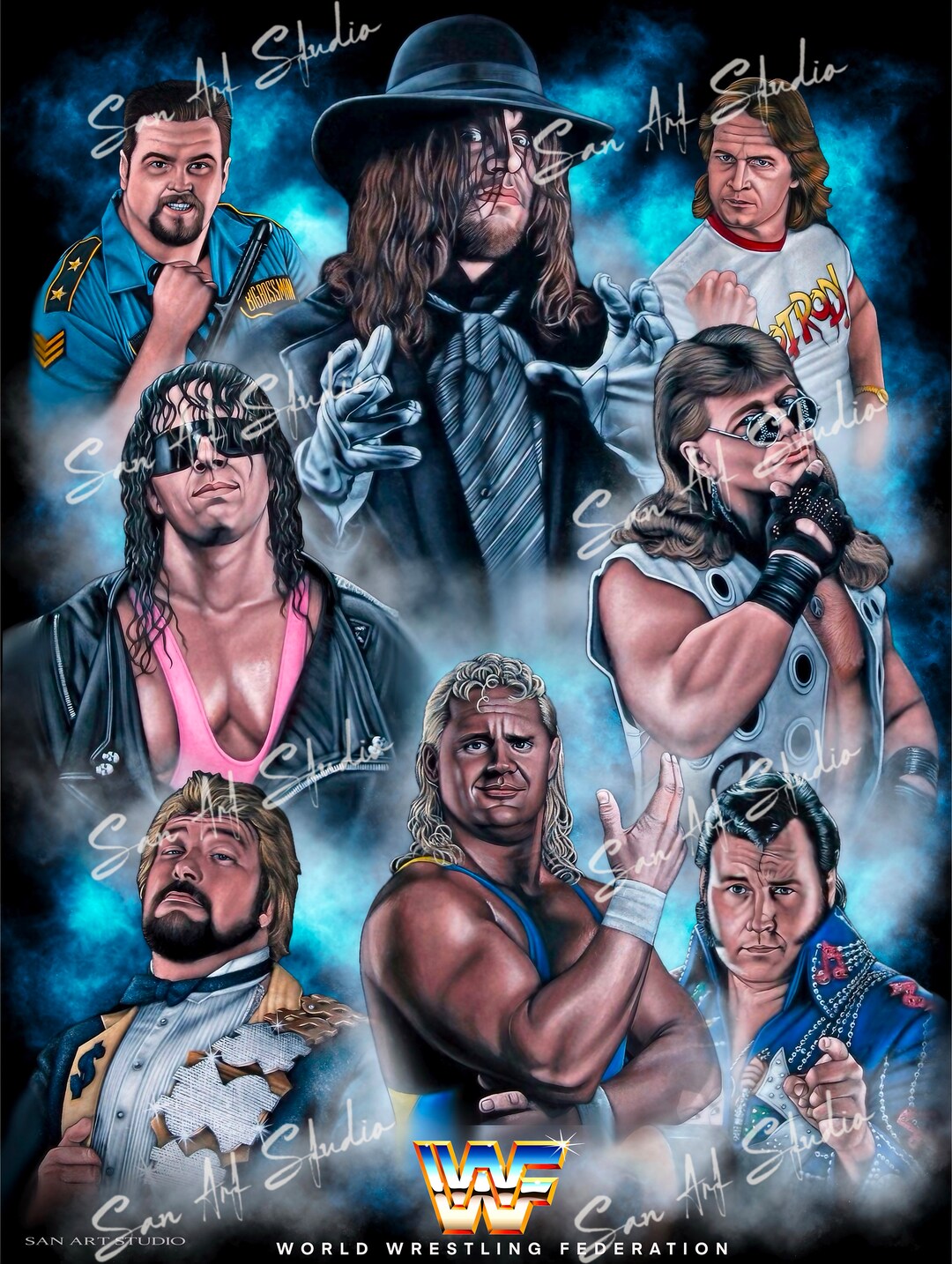 90s Wrestlers Wwf - Etsy