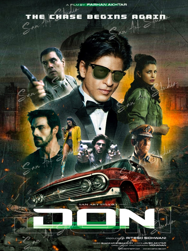 DON Movie Poster, Fan Made, Shahrukh Khan - Etsy