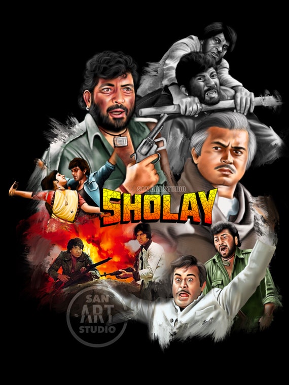 Affiche Du Film Sholay