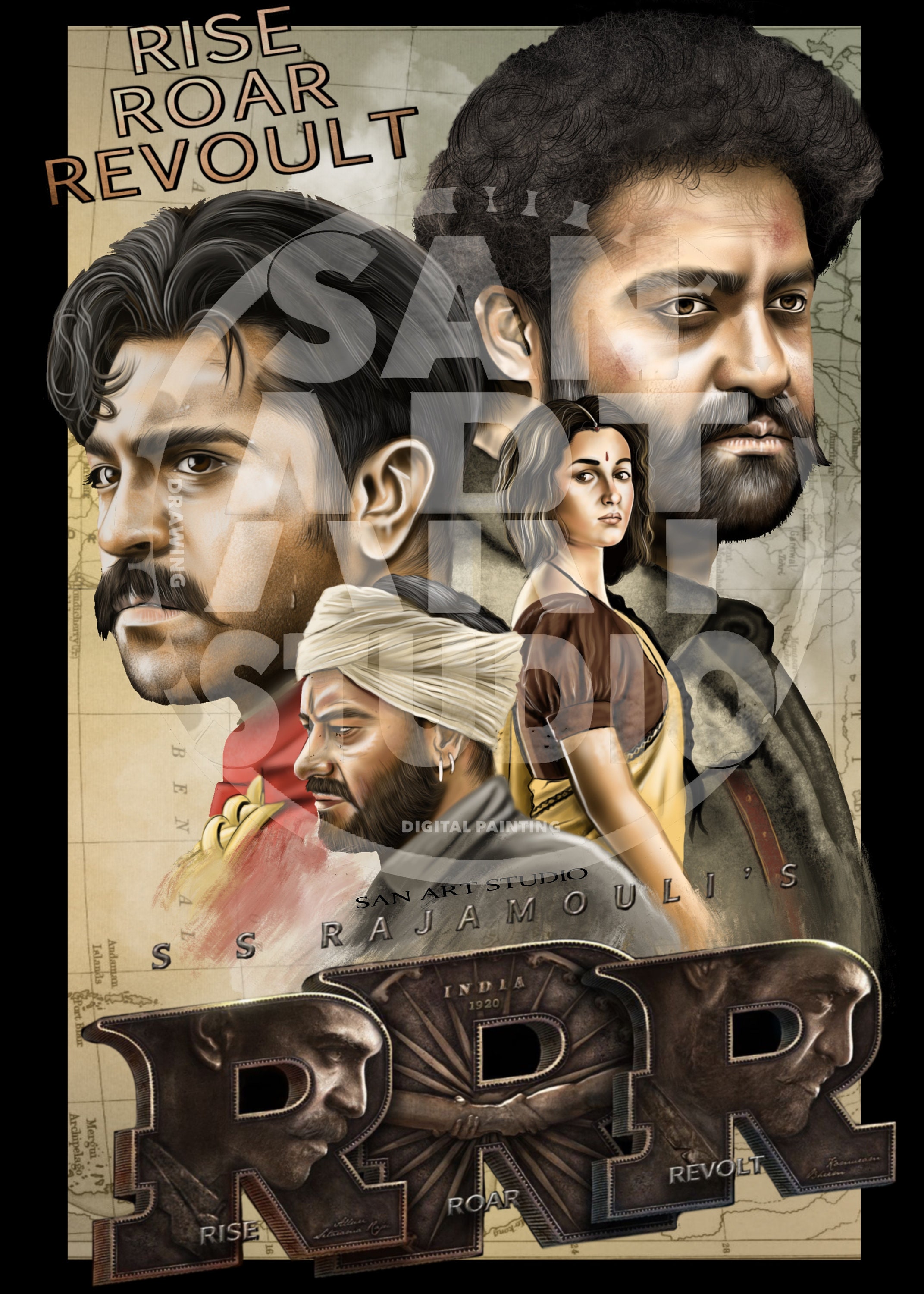 Rrr Move Painting - Etsy