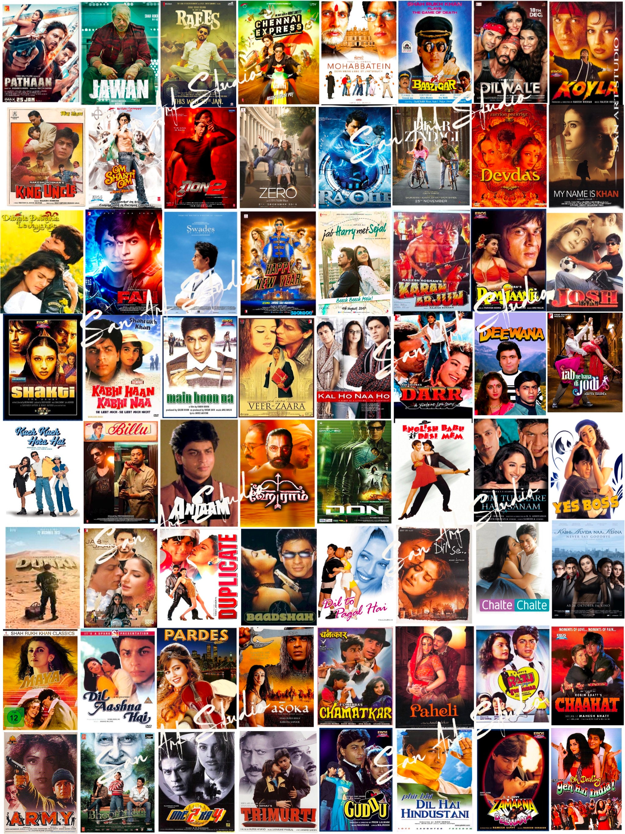 Bollywood Collage Posters