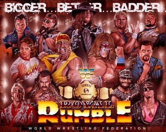 A3 WWF Royal Rumble 92 Poster - Etsy