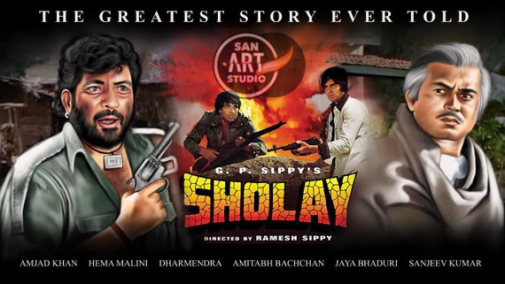 Affiche Du Film Sholay