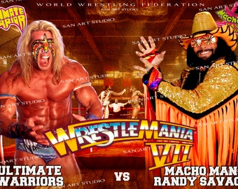 21.. WWF WWE Wrestlemania 7 Career Ending Match Macho Man Randy Savage ...