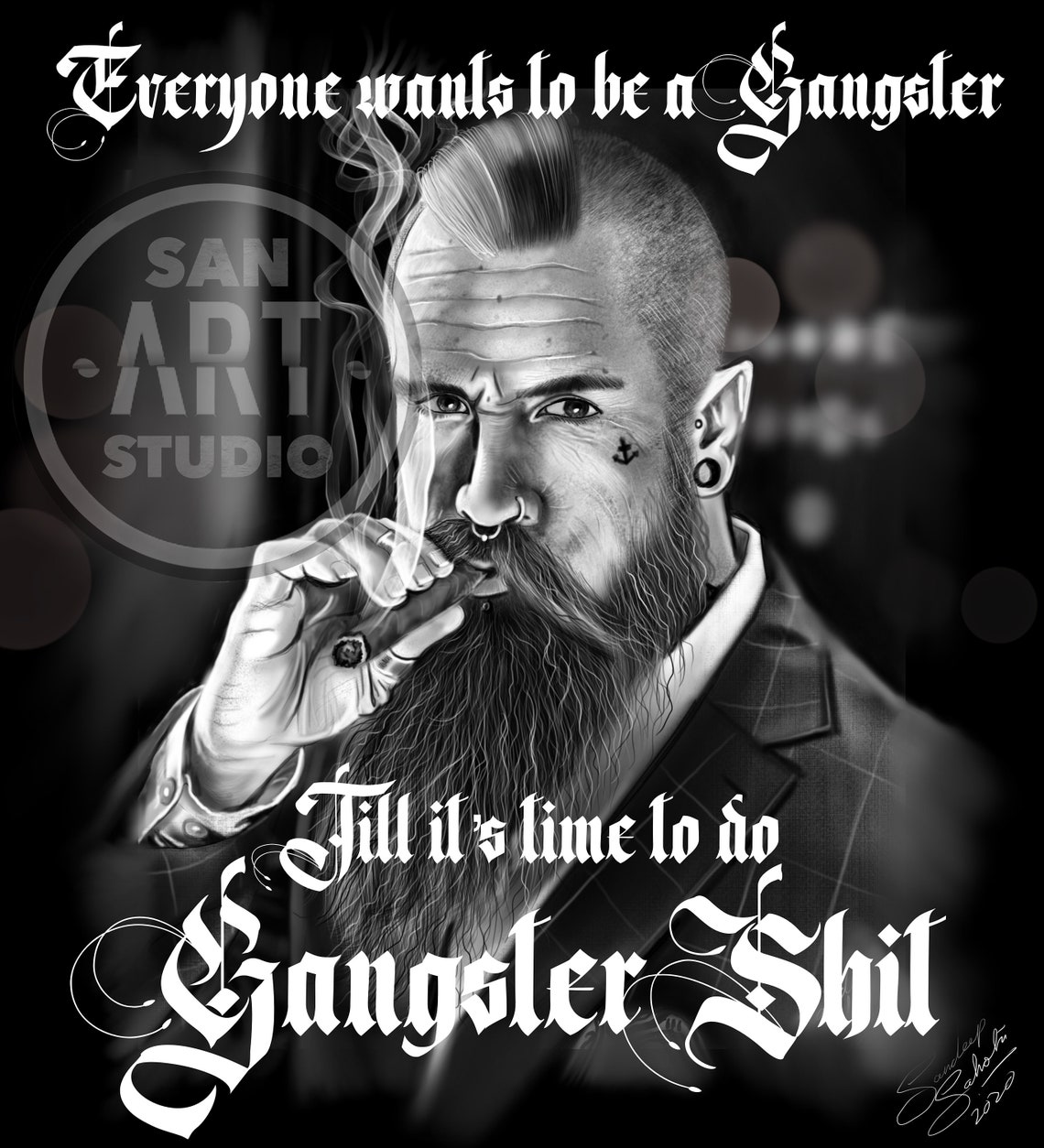 Everyone Wants to Be a Gangster Till Its Time to Do Gangster - Etsy