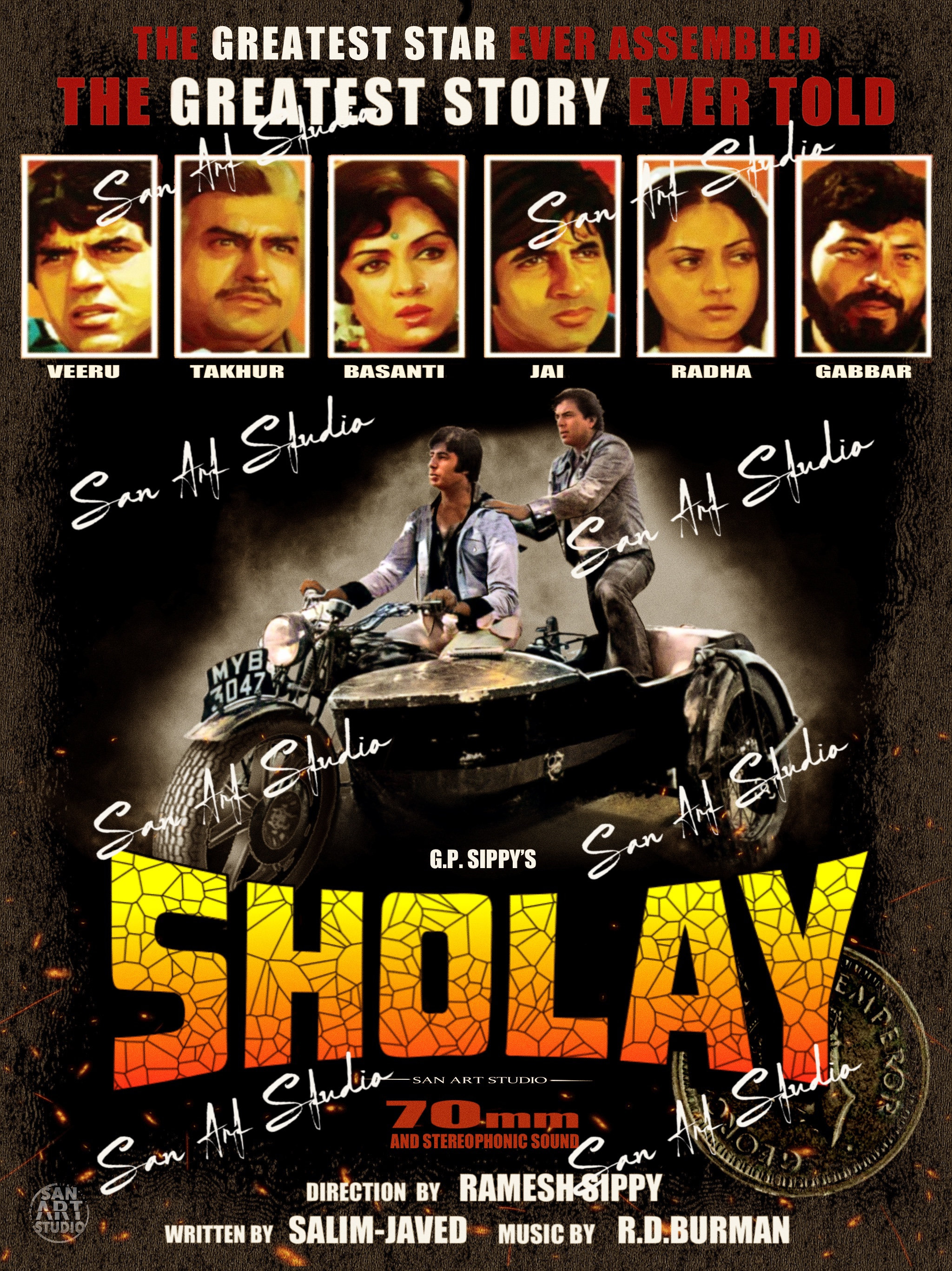 Sholay 3d Poster