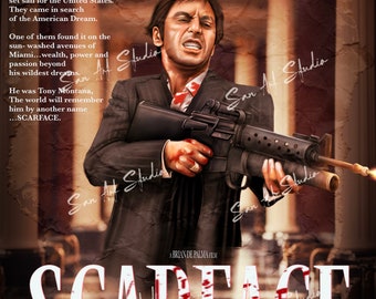 Scarface Tony Montana Al Pacino Movie Mousepad Gangster Mobster Mouse ...