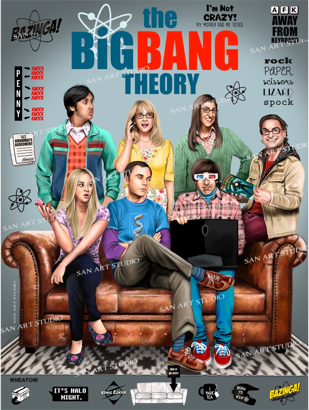 The Big Bang Theory Poster - Etsy