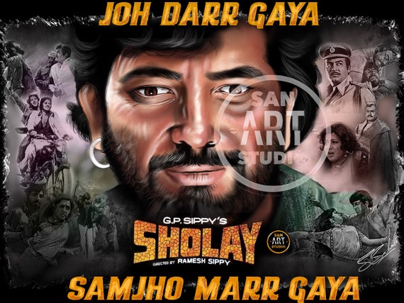 Affiche Du Film Sholay