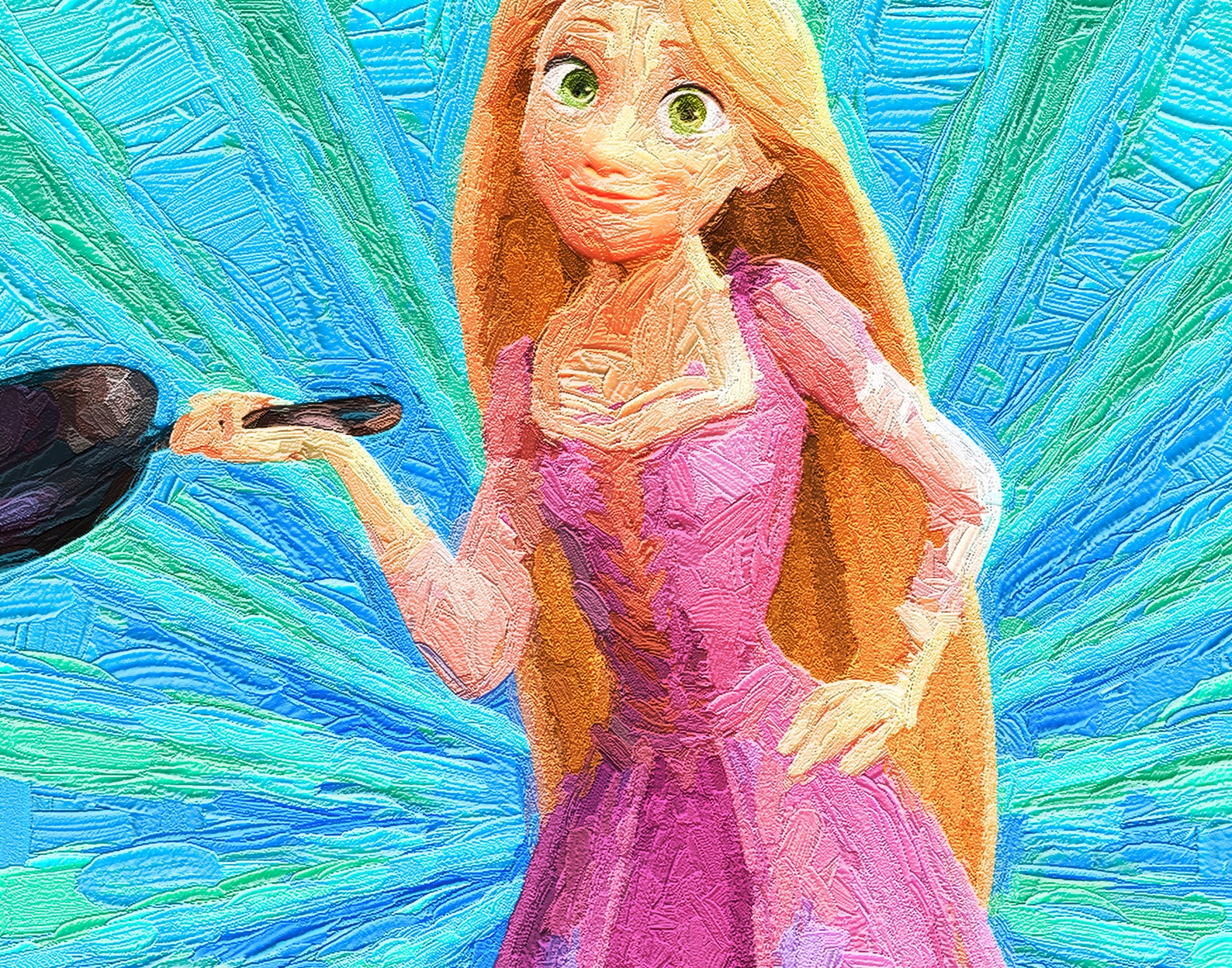 Rapunzel Tangled Print Princess Art Cartoon Wall Decor | Etsy