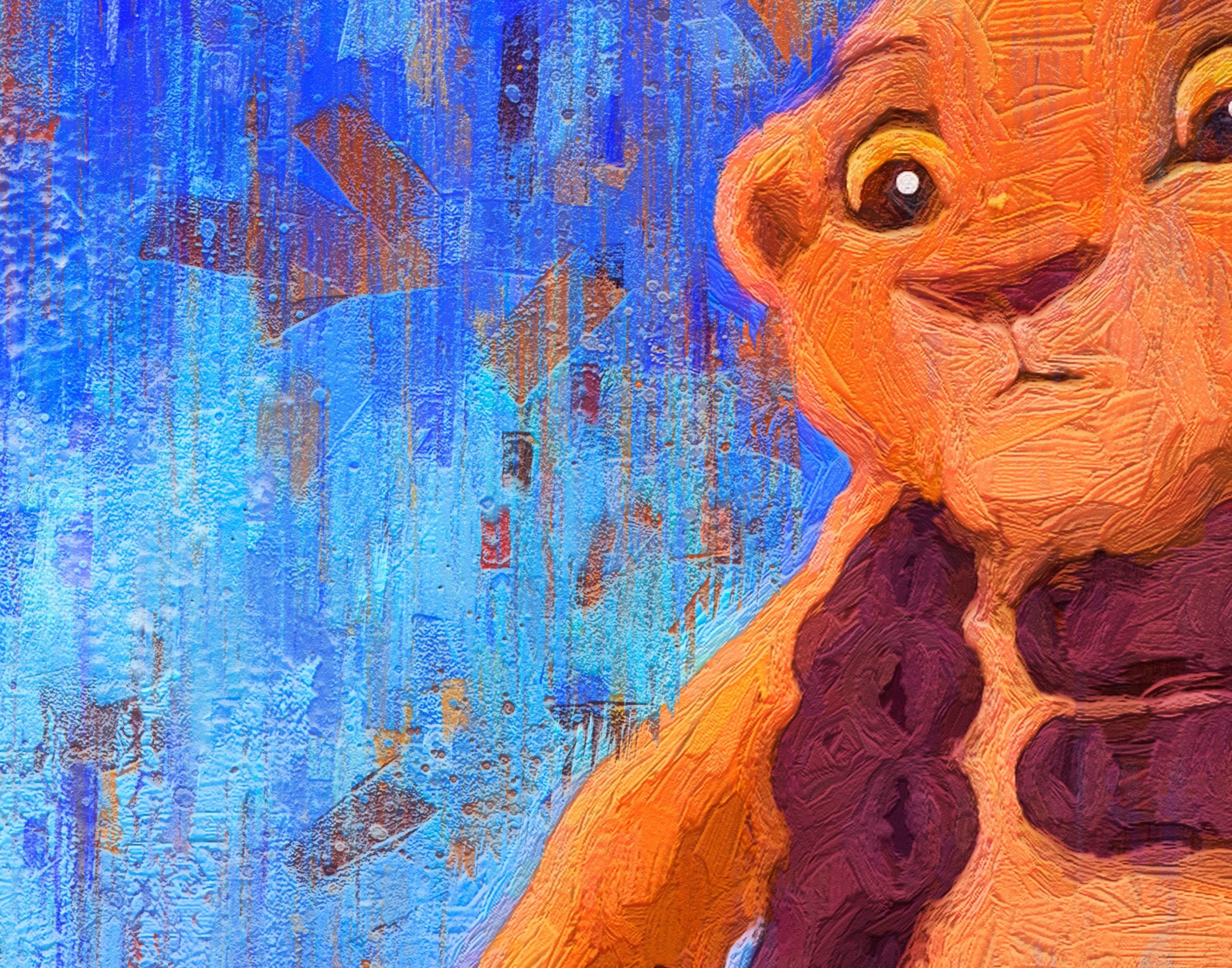 9 Lion King Art Prints Simba Oil Painting Hakuna Matata Simba | Etsy