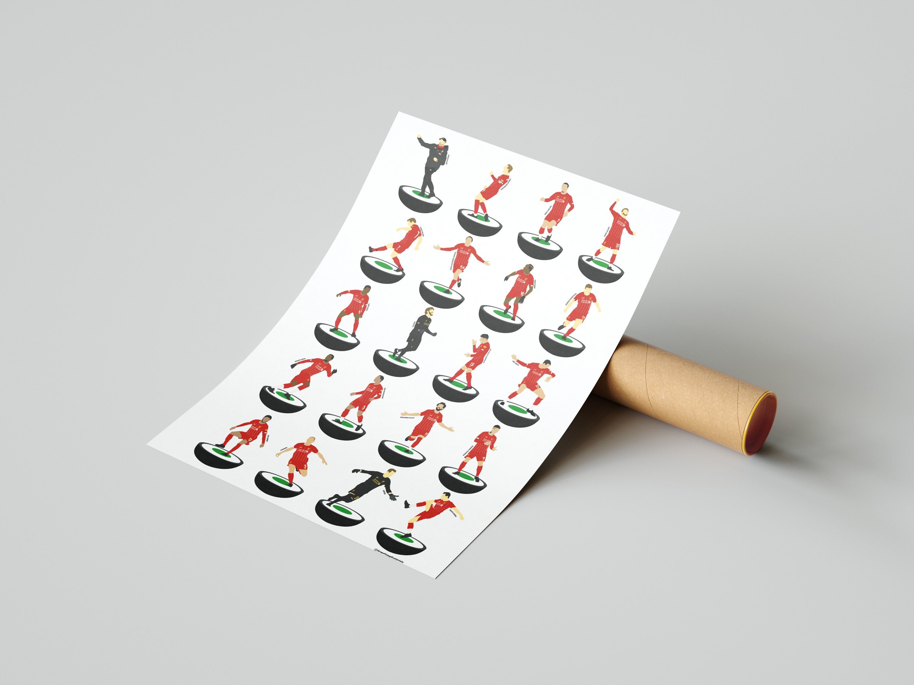 Liverpool FC 2019-2020 A3 Art Print - Etsy