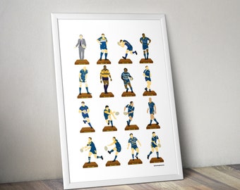 Wales Rugby Union A3 Legends Print - Etsy