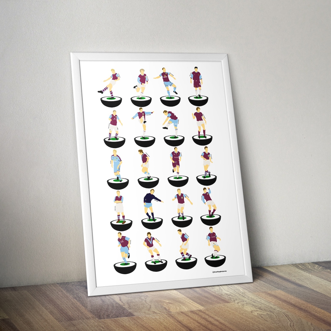 Burnley Football A3 Legends Art Print - Etsy