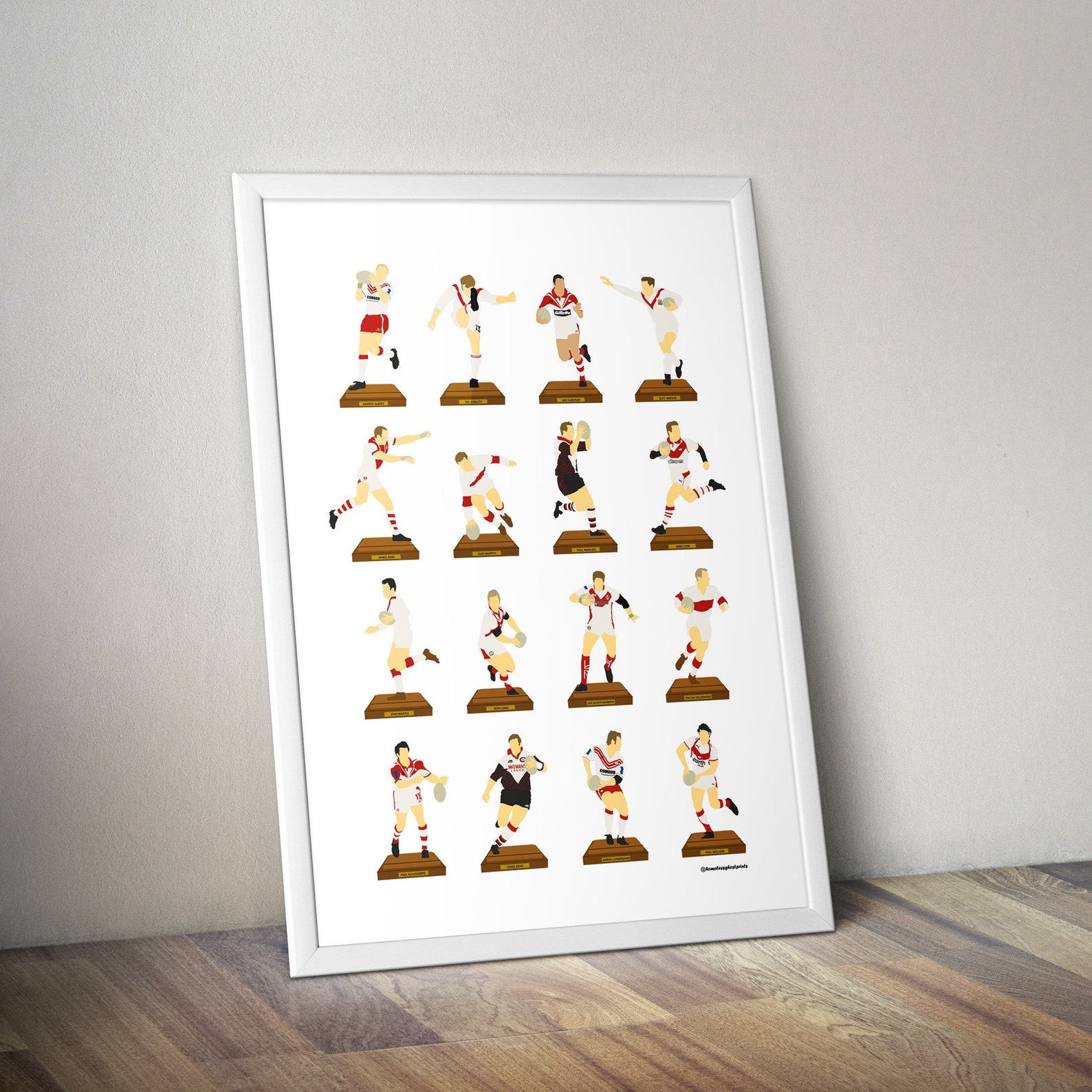 Choose Your Team A3 Team Print - Etsy