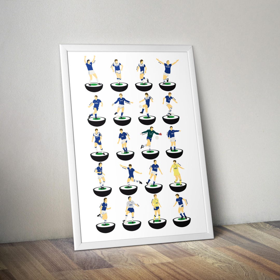 Everton 1980’s A3 Legends Print - Etsy