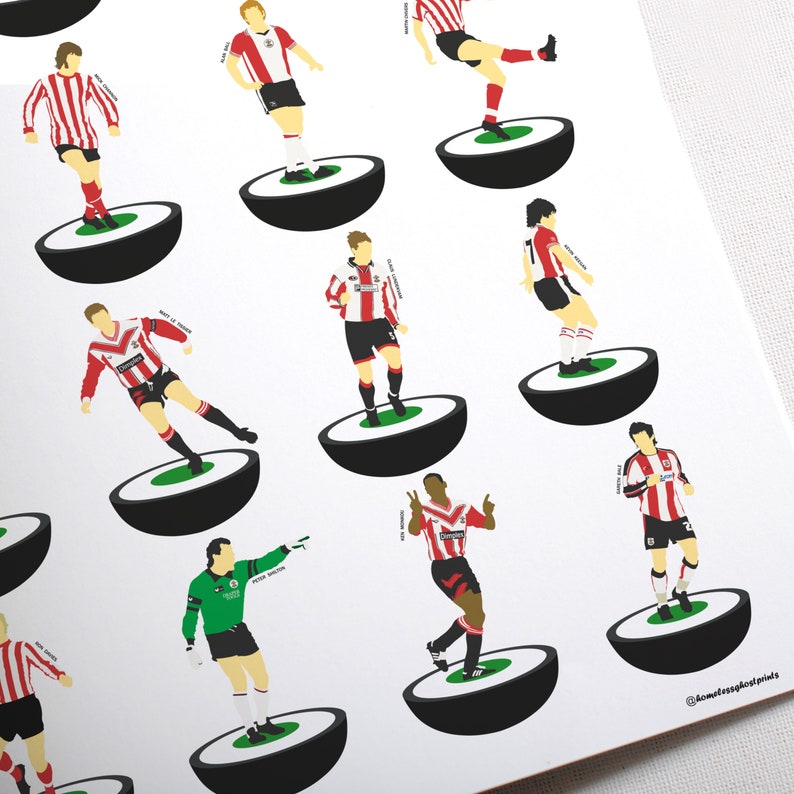 Southampton Football A3 Legends Art Print - Etsy