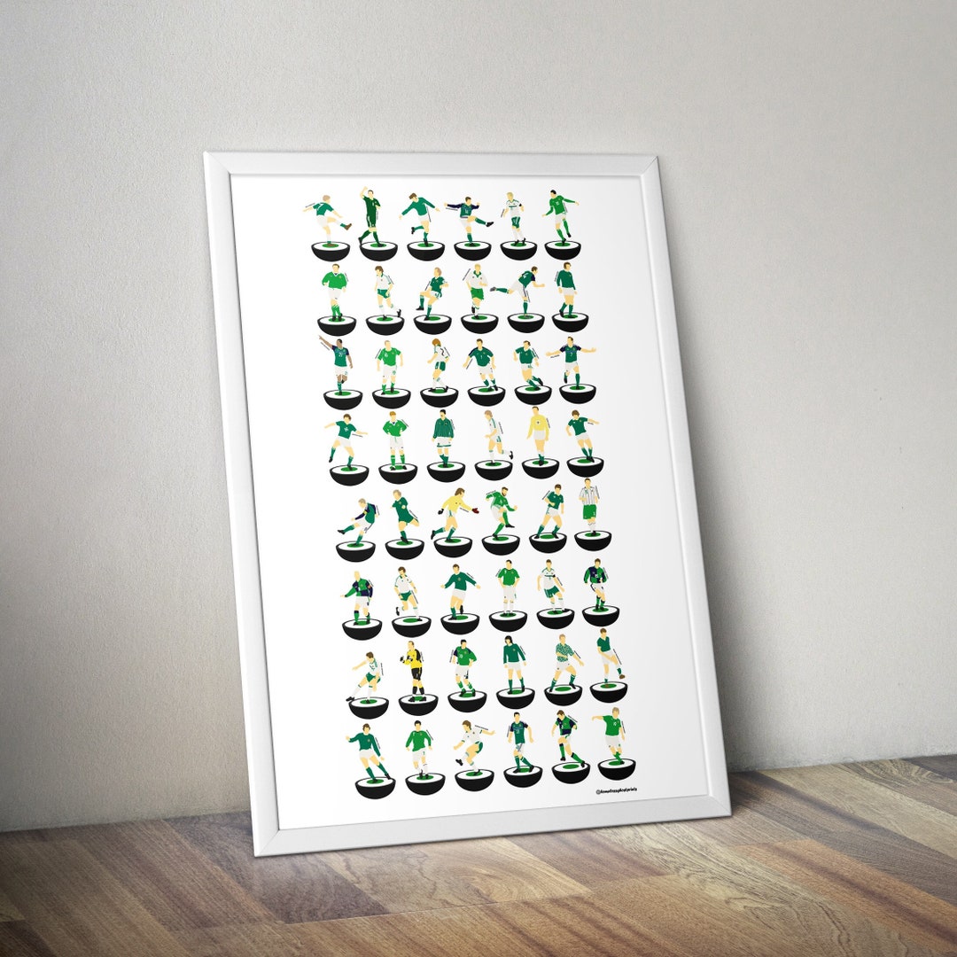 Northern Ireland 48 A3 Legends Art Print - Etsy