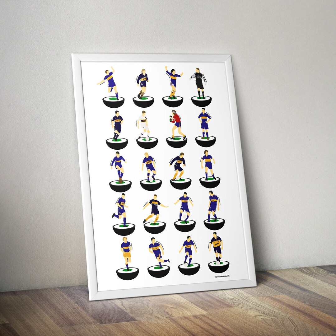 Boca Juniors A3 Legends Print - Etsy