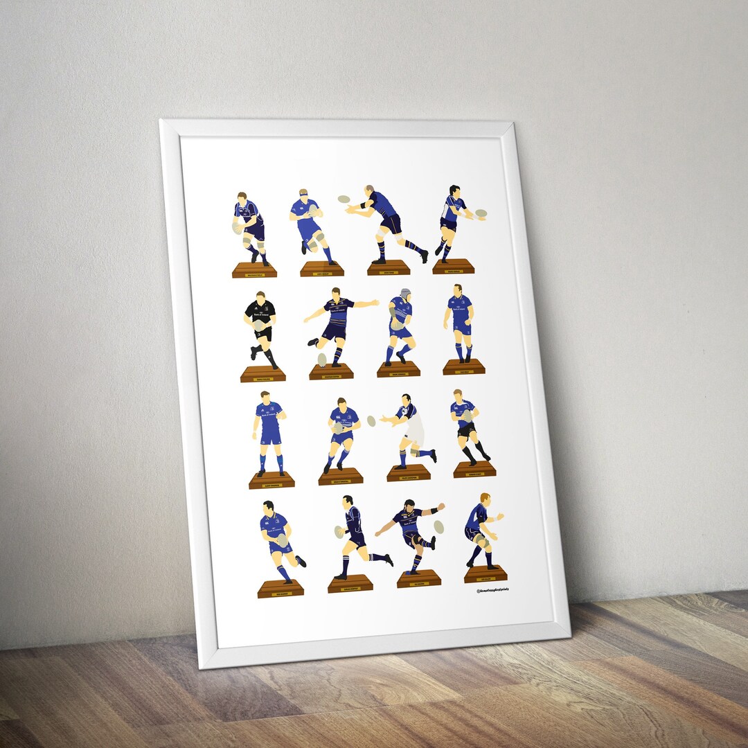 Leinster Rugby A3 Legends Print - Etsy