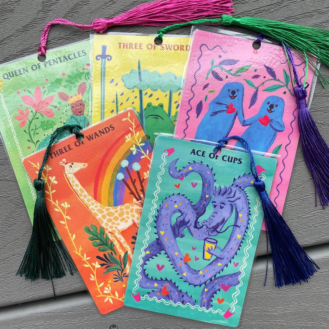 Intuitively Chosen Animal Tarot Card Bookmark, Book Mark, Book Gift ...