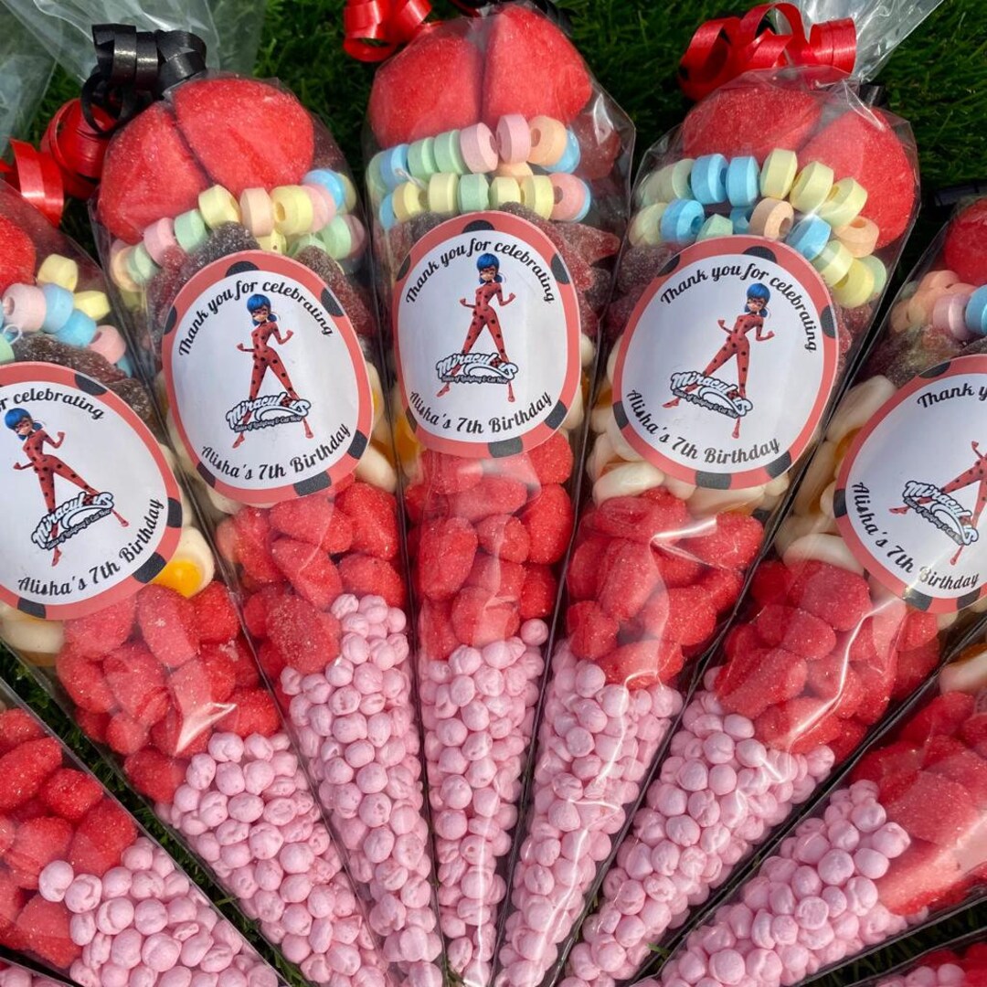 Miraculous Lady Bug Inspired Candy Cones - Etsy