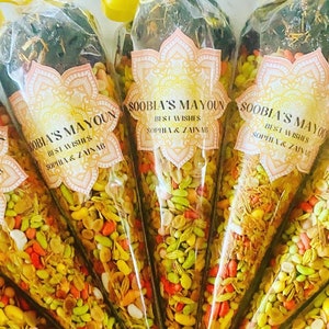 Personalised Mukwaas & Paan Cones - Etsy UK